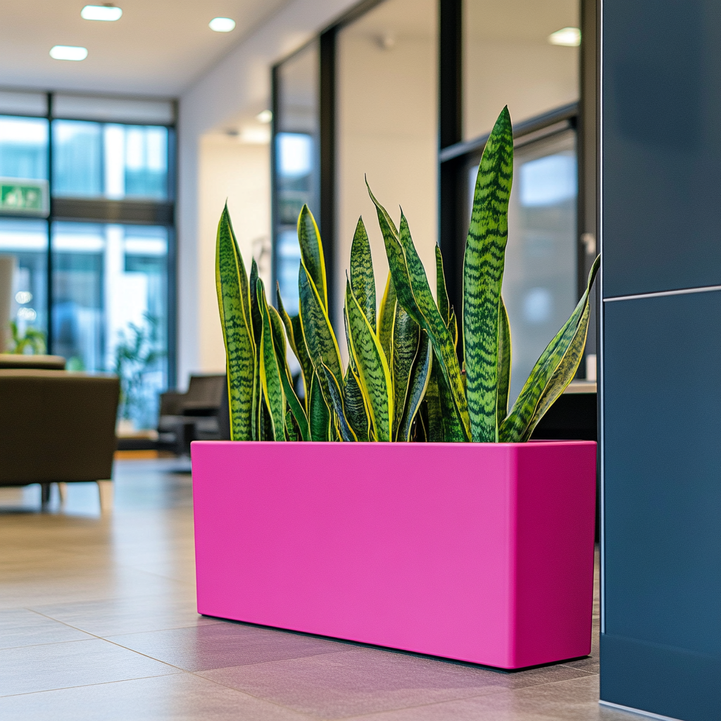 Transform your office space with large colourful planters – Verti Green