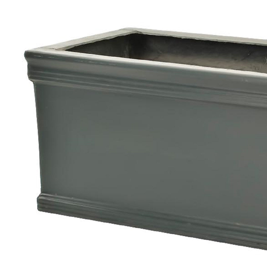 Chelsea Window Box Faux Lead Planter – Verti Green