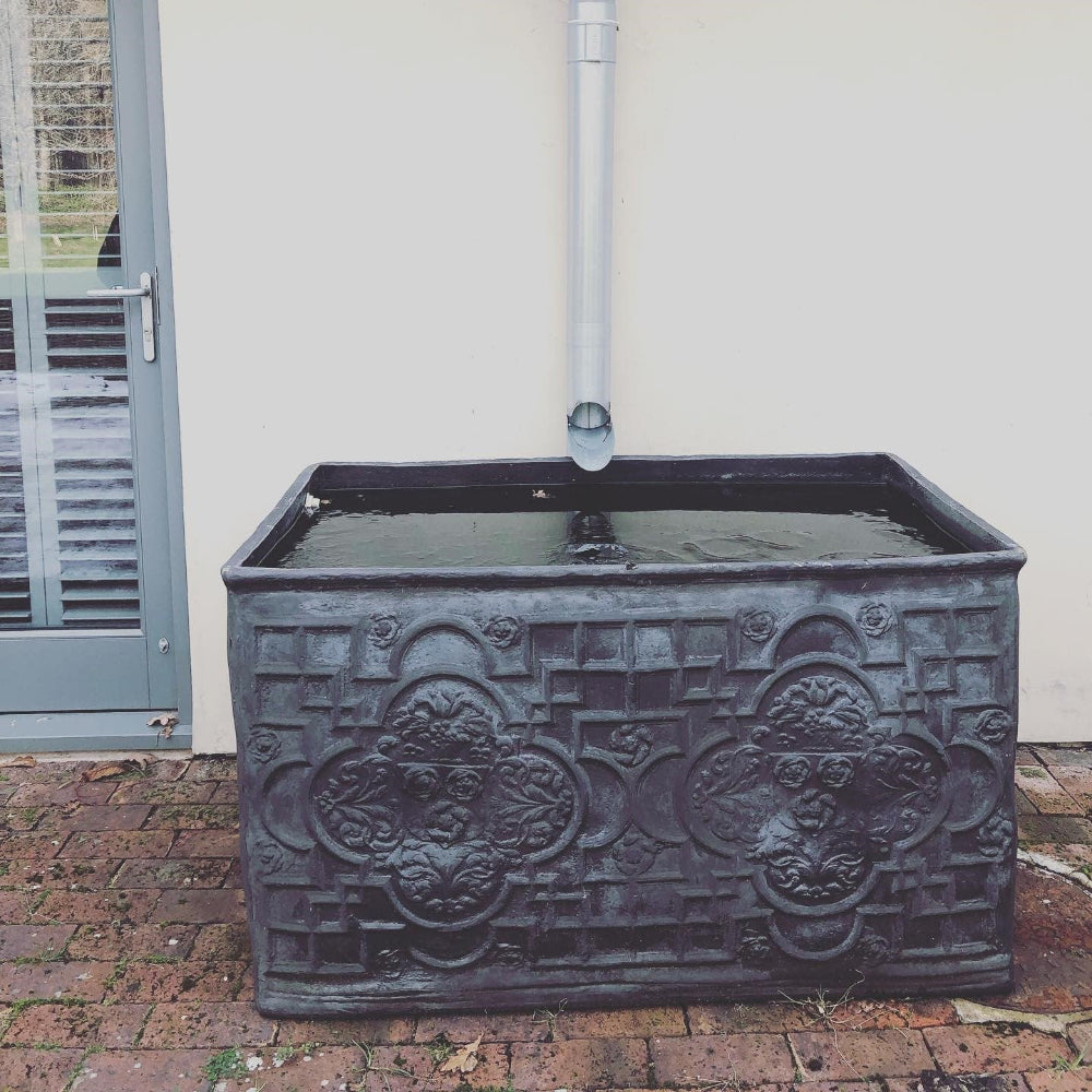 James II Double Decorative Water Butt – Verti Green