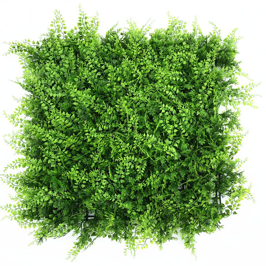 Deluxe Artificial Green Fern Wall Panel 1m x 1m Flexible – Verti Green